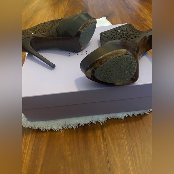 Shoes | Vera Wang Bootie Open Back | Poshmark